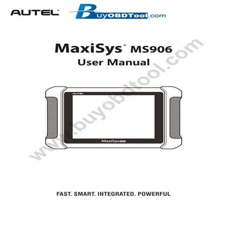 How to use AUTEL MaxiSYS MS906 | PDF