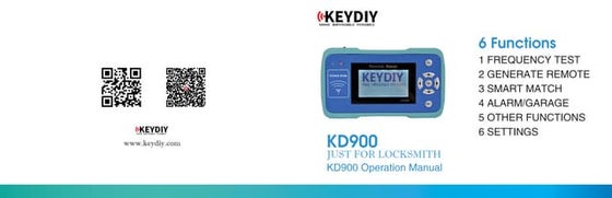 OBDSTAR F100 Ford Mazda key programmer overview | PDF
