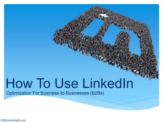 Linkedin Basics 2014 Ppt