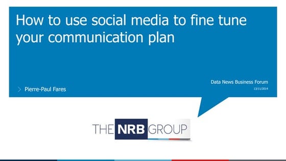 The Communication Plan | PDF