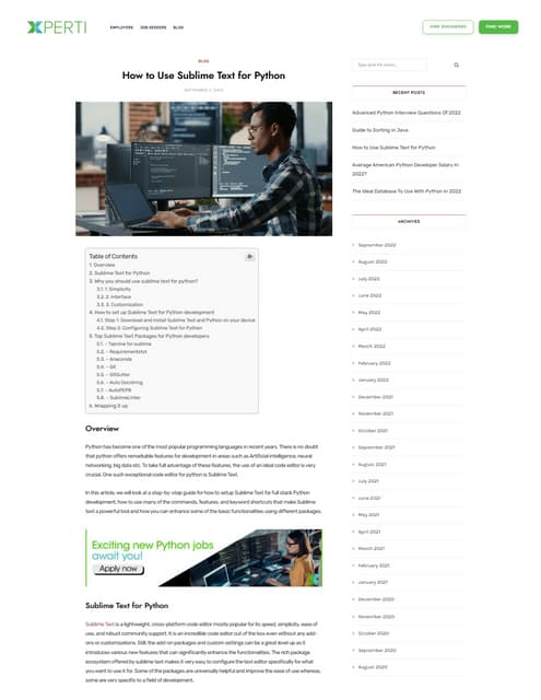 How To Use Sublime Text For Python Pdf