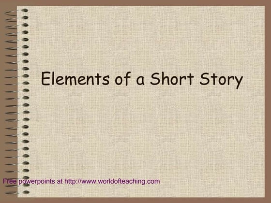 Short Story Powerpoint | PPT | Fiction | Books and Literature