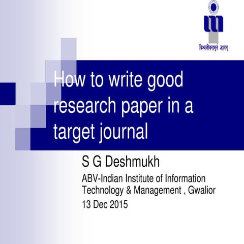 How to-write-good-paper-sgd | PDF