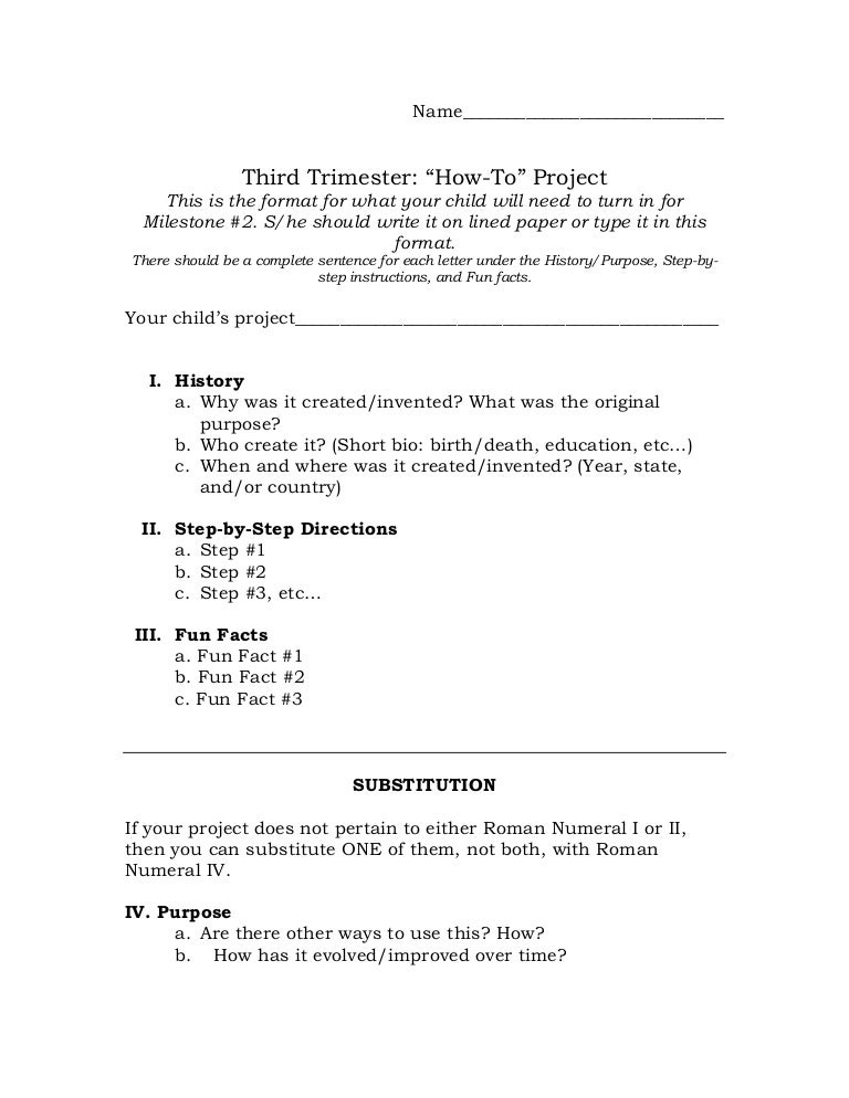 How To Project Outline how-to-project-outline