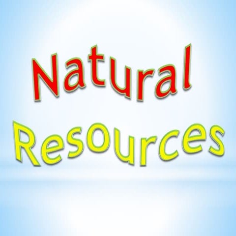 Natural Resources and how we used it | PPTX