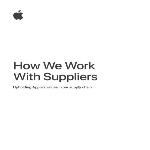 How we-work-with-suppliers | PDF