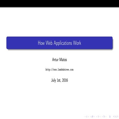 How web applications work | PPT