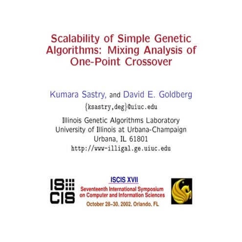 How Well Does A Single-Point Crossover Mix Building Blocks with Tight ...