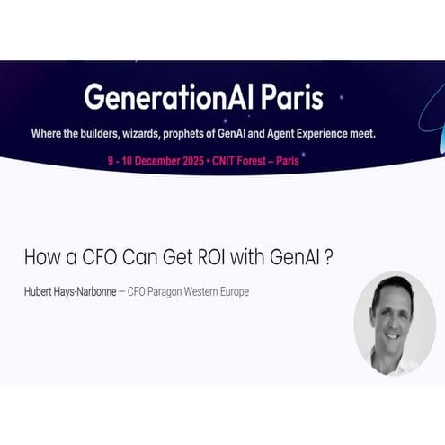 GenerationAI Paris 2025 | How a CFO Can Get ROI with GenAI.pdf