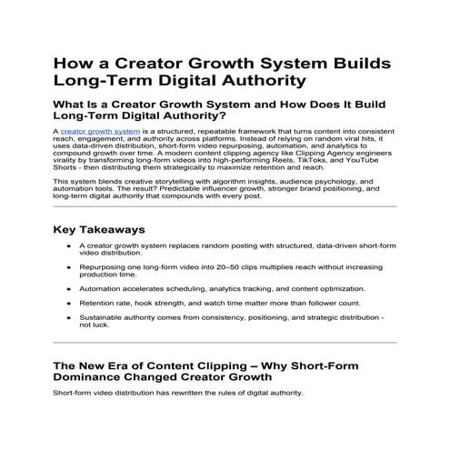 How a Creator Growth System Builds Long-Term Digital Authority.docx