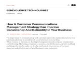 How a customer communications management strategy can improve ...