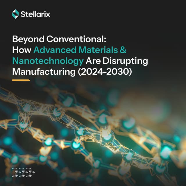 How Advanced Materials & Nanotechnology Are Disrupting Manufacturing ...
