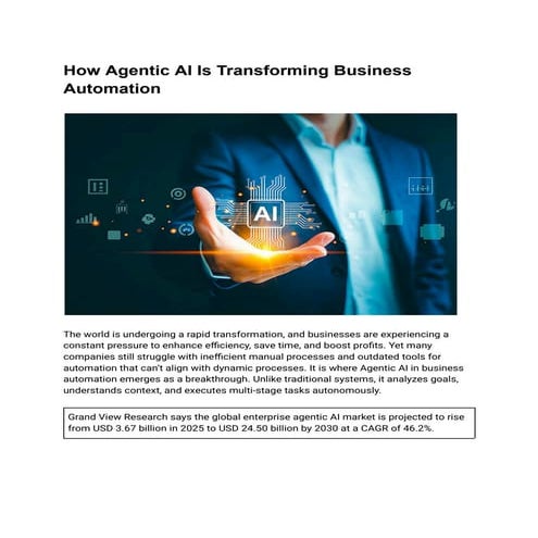 Agentic AI: The 2025 Next-Gen Automation Guide | PPTX