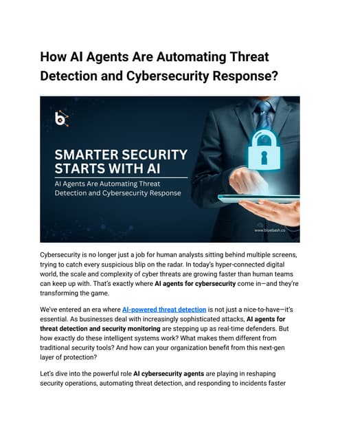 AI-Powered Honeypots: The Future of Cyber Deception | PDF