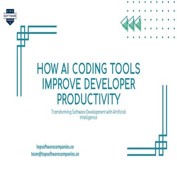 How AI Coding Tools improve developer productivity | PDF