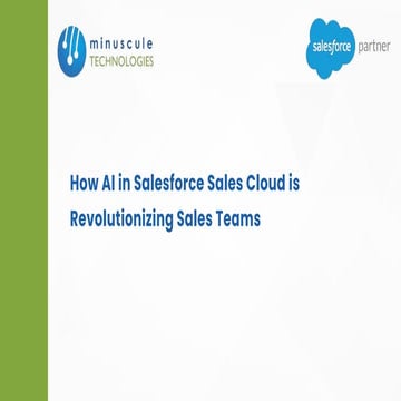 How AI in Salesforce Sales Cloud is Revolutionizing Sales Teams | PDF
