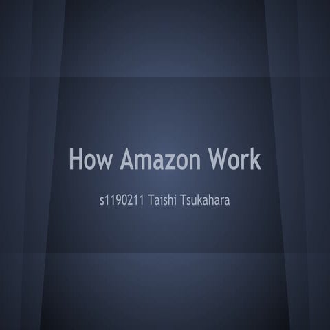 How amazon works | PPT