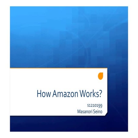 How amazon works | PPT
