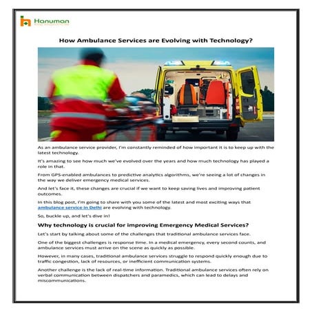 How Ambulance Services are Evolving with Technology.pdf