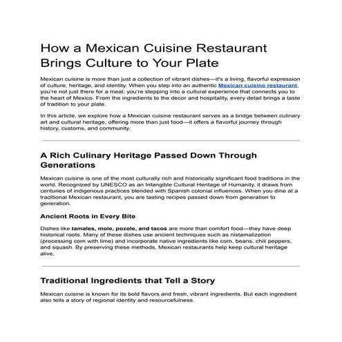 How a Mexican Cuisine Restaurant Brings Culture to Your Plate.pdf