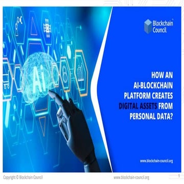 How An Ai Blockchain Platform Creates Digital Assets From Personal Data ...