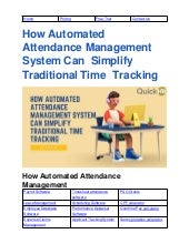 Task Tracker: Simplify Attendance Management System | PPTX