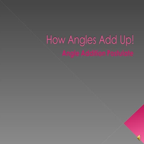 How angles add up! | PPT