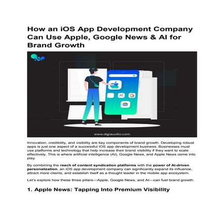 How an iOS App Development Company Can Use Apple, Google News & AI for ...