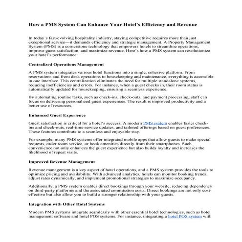 How a PMS System Can Enhance Your Hotel’s Efficiency and Revenue.docx