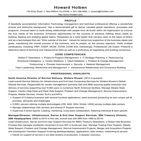Howard Holben - Resume | DOC