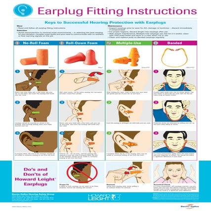 Howard leight earplug instruction poster en | PDF