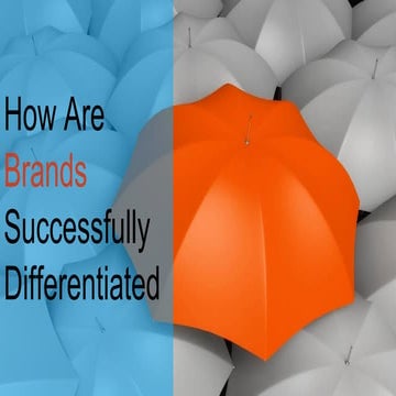 How are brands successfully differentiated | PDF