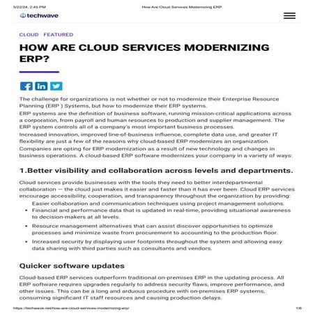 Why Construction Companies Are Moving to Cloud ERP in 2026: Benefits ...