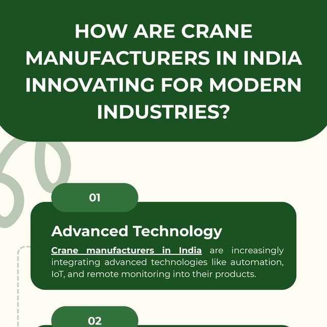 How Are Crane Manufacturers in India Innovating for Modern Industries.pdf