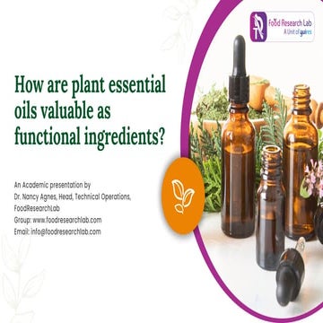 plant essential oils | PDF | Digestive Disorders | Diseases and Conditions