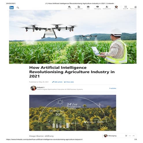 How artificial intelligence revolutionising agriculture industry in ...