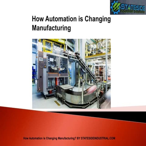How automation is changing manufacturing | PPTX
