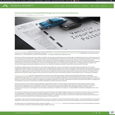 How Autonomous Driving Will Change the Car Insurance Business ...