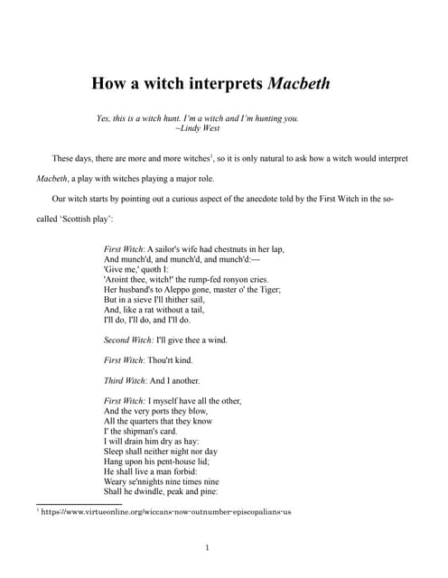 Macbeth introduction | PPT | Roleplaying Games | Games and Puzzles