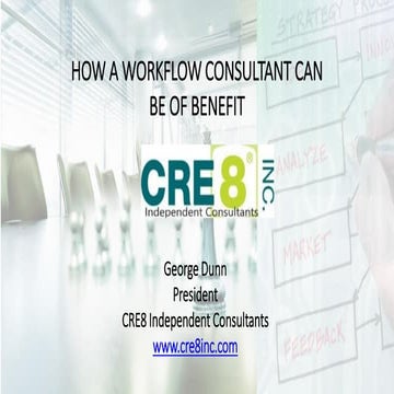 How A Workflow Consultant Can Be Of Benefit | PPT