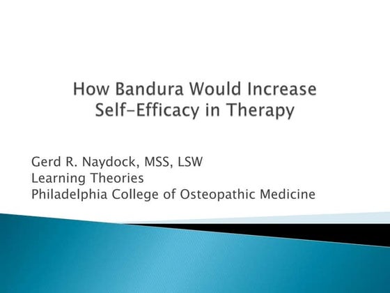 Banduras self-efficacy-theory | PDF