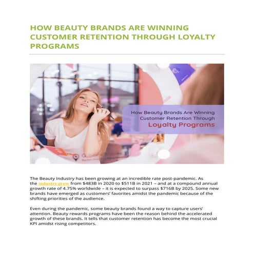 How beauty brands are winning customer retention through loyalty ...