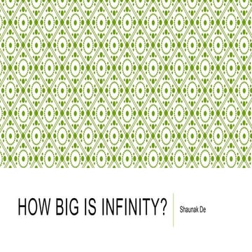 How big is infinity | PPT