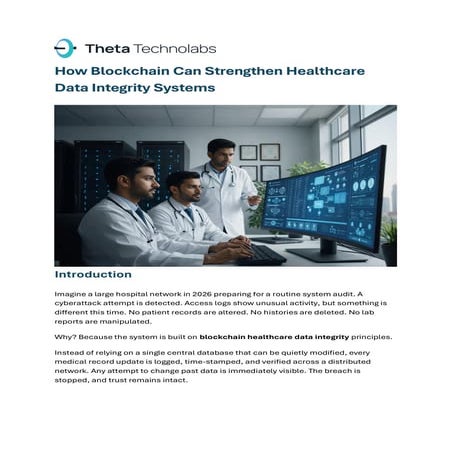 How Blockchain Can Strengthen Healthcare Data Integrity Systems | PDF