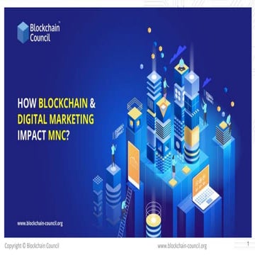 How blockchain & digital marketing impact mnc | PPT