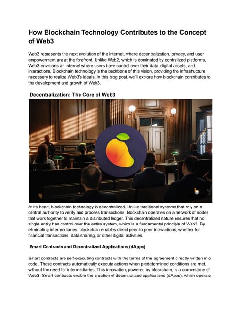 Web3_ The Evolution of the Internet with Blockchain Technology.docx