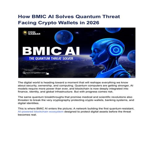 How BMIC AI Solves Quantum Threat Facing Crypto Wallets in 2026.pdf