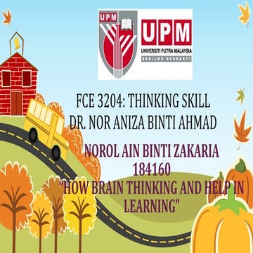 HOW BRAIN THINKING AND HELP IN LEARNING | PDF