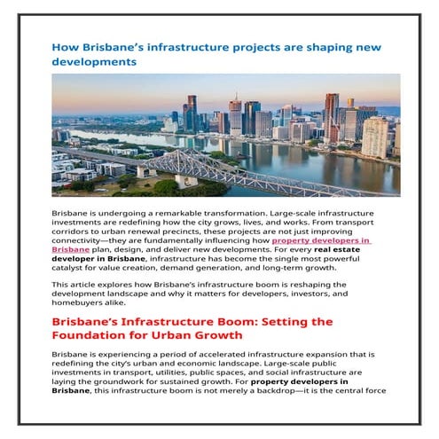 How Brisbane’s infrastructure projects are shaping new developments.docx