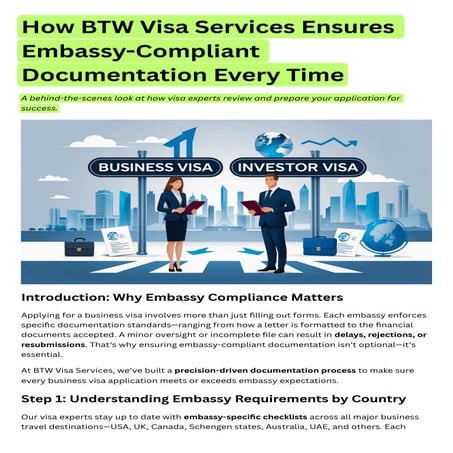 How BTW Visa Services Ensures Embassy-Compliant Documentation Every Time.pdf